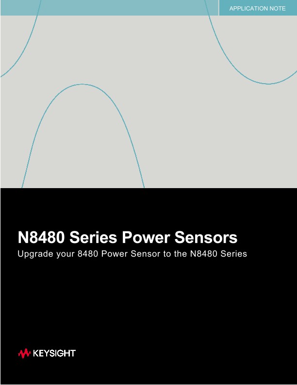 N8480 Series Power Sensors PDF Asset Page | Keysight